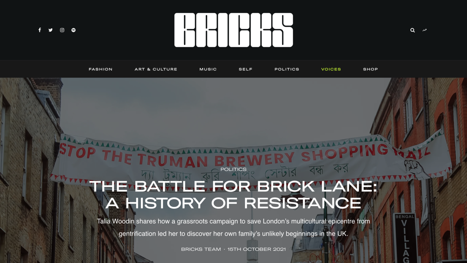 Save Brick Lane Campaign - Nijjor Manush